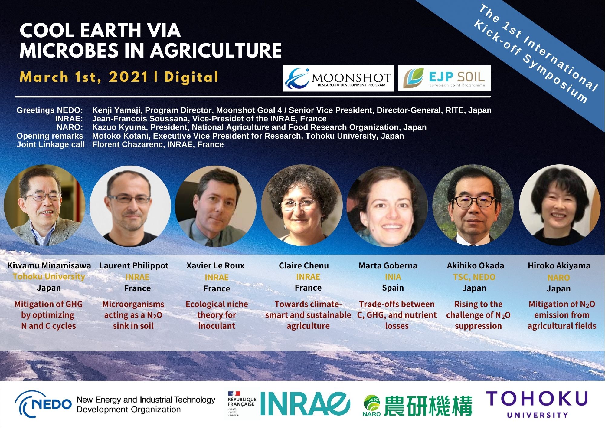 The First International Symposium on Cool Earth via Microbes in ...